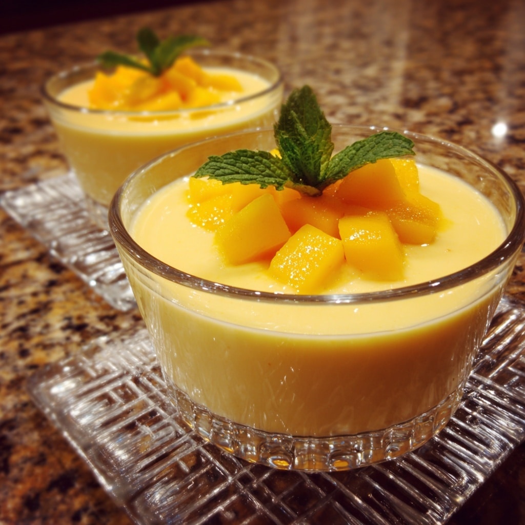 Creamy Chinese Mango Pudding | Refreshing Tropical Dessert